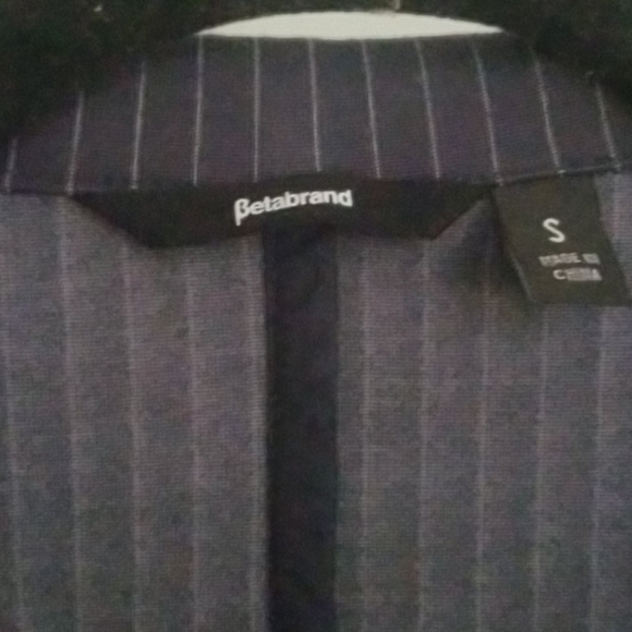 Betabrand | Jackets & Coats | Betabrand Pinstripe Jacket | Poshmark